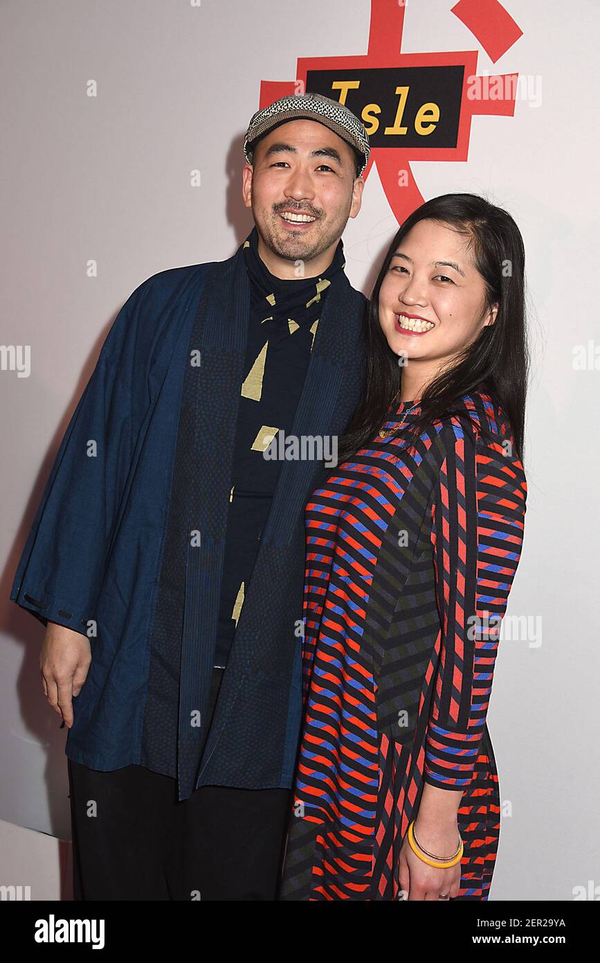 Kaoru Watanabe and date attend the "Isle of Dogs" Special Screening on ...