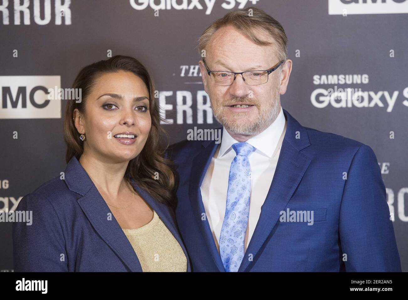 British actor Jared Harris and his wife, Allegra Riggio attends to ...