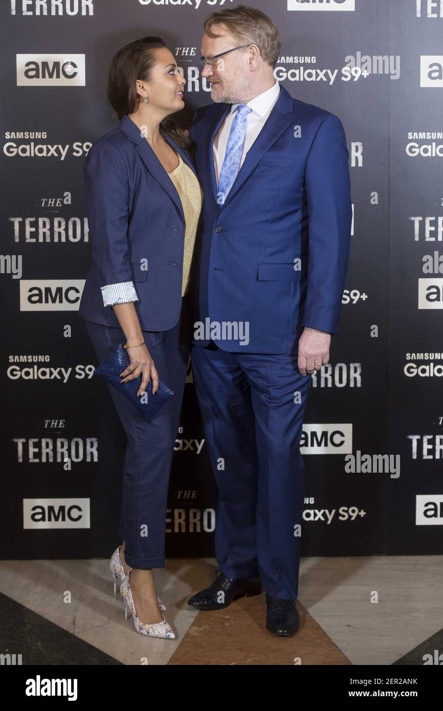 British actor Jared Harris and his wife, Allegra Riggio attends to ...