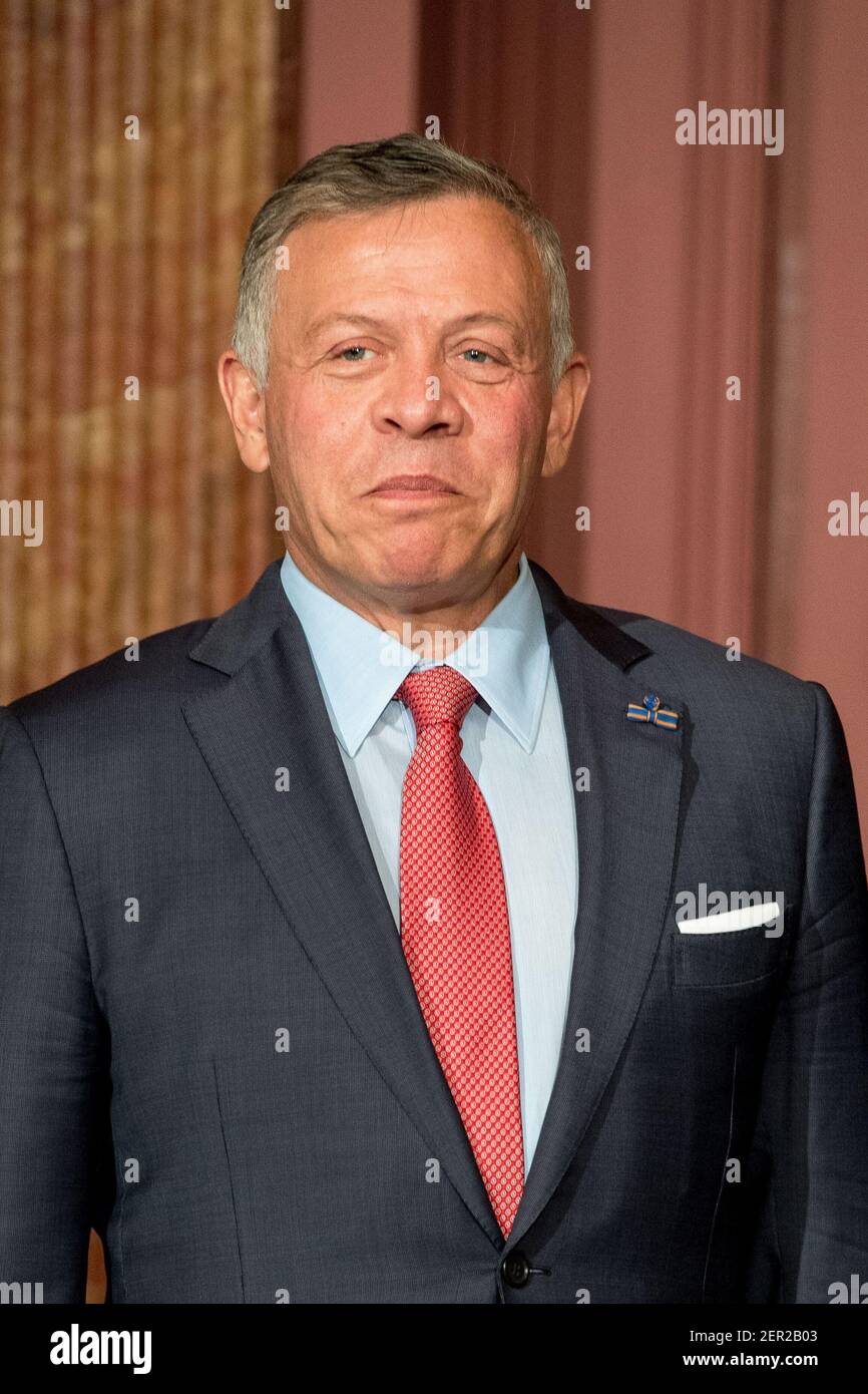 King Abdullah II of Jordan during the official photocall at Binnenhof ...