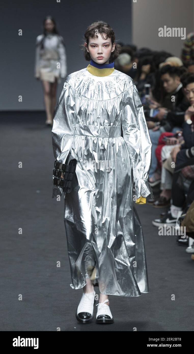 21 March 2018 - Seoul, South Korea : Model Walks on the cat walk during ...