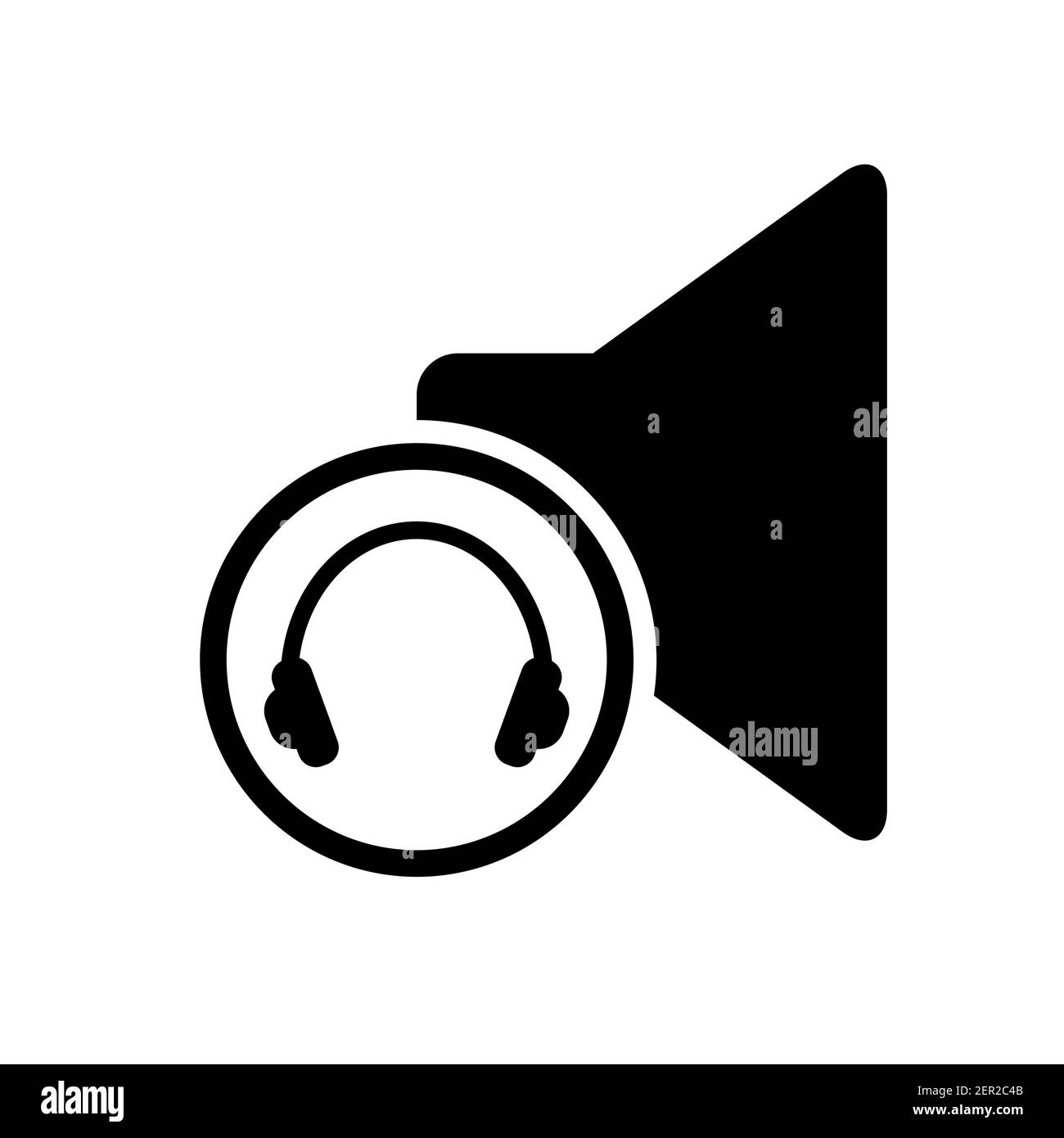 Music sound icon, audio volume symbol. Vector illustration graphic for ...