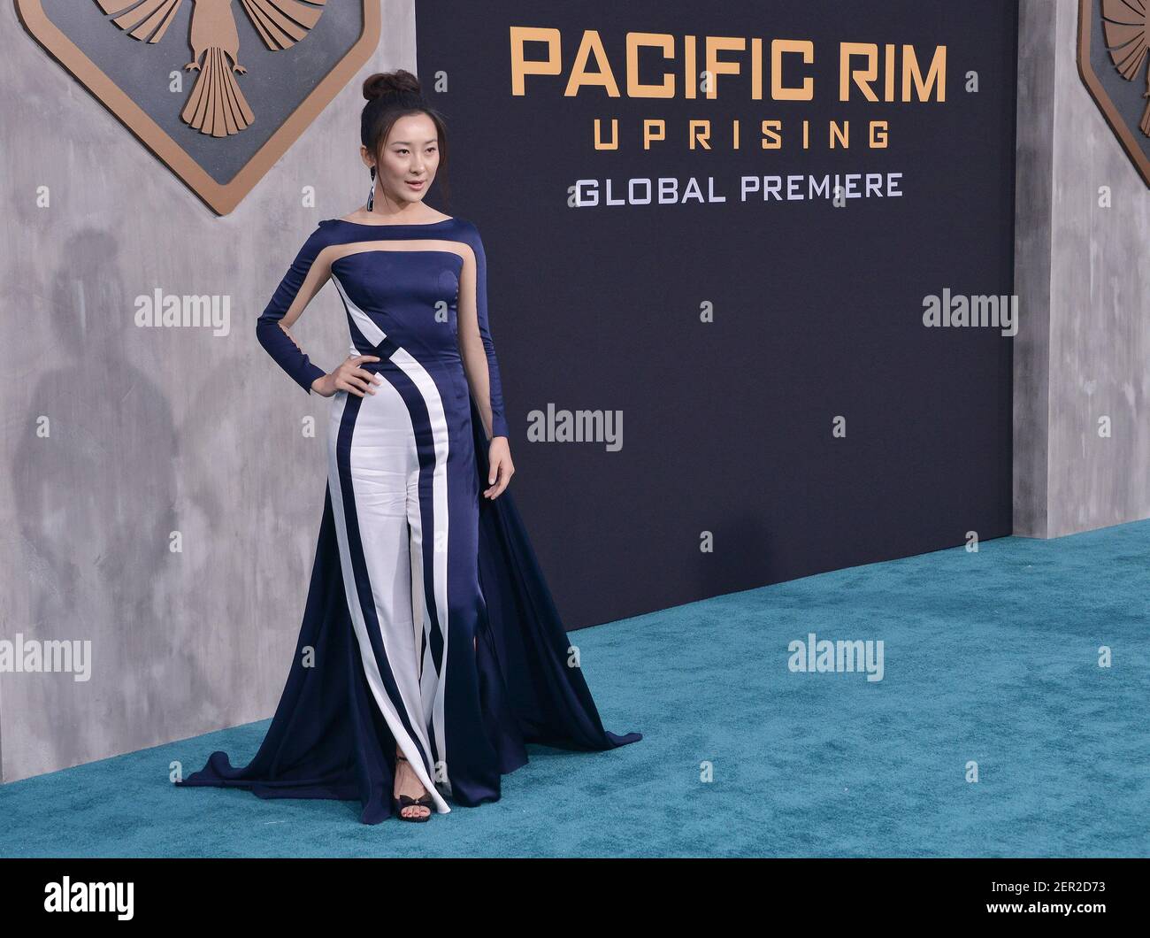 Lily Ji arrives at the "Pacific Rim Uprising" Los Angeles Premiere held ...