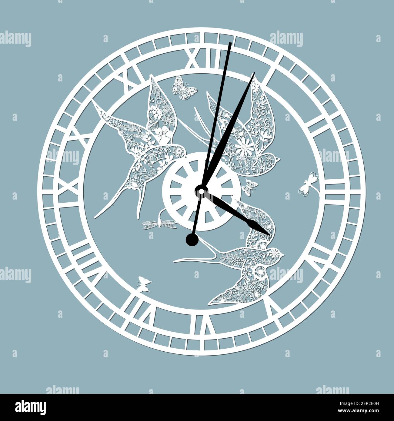 Roman Numerals Clock Face Template Simple Clock Face With Roman