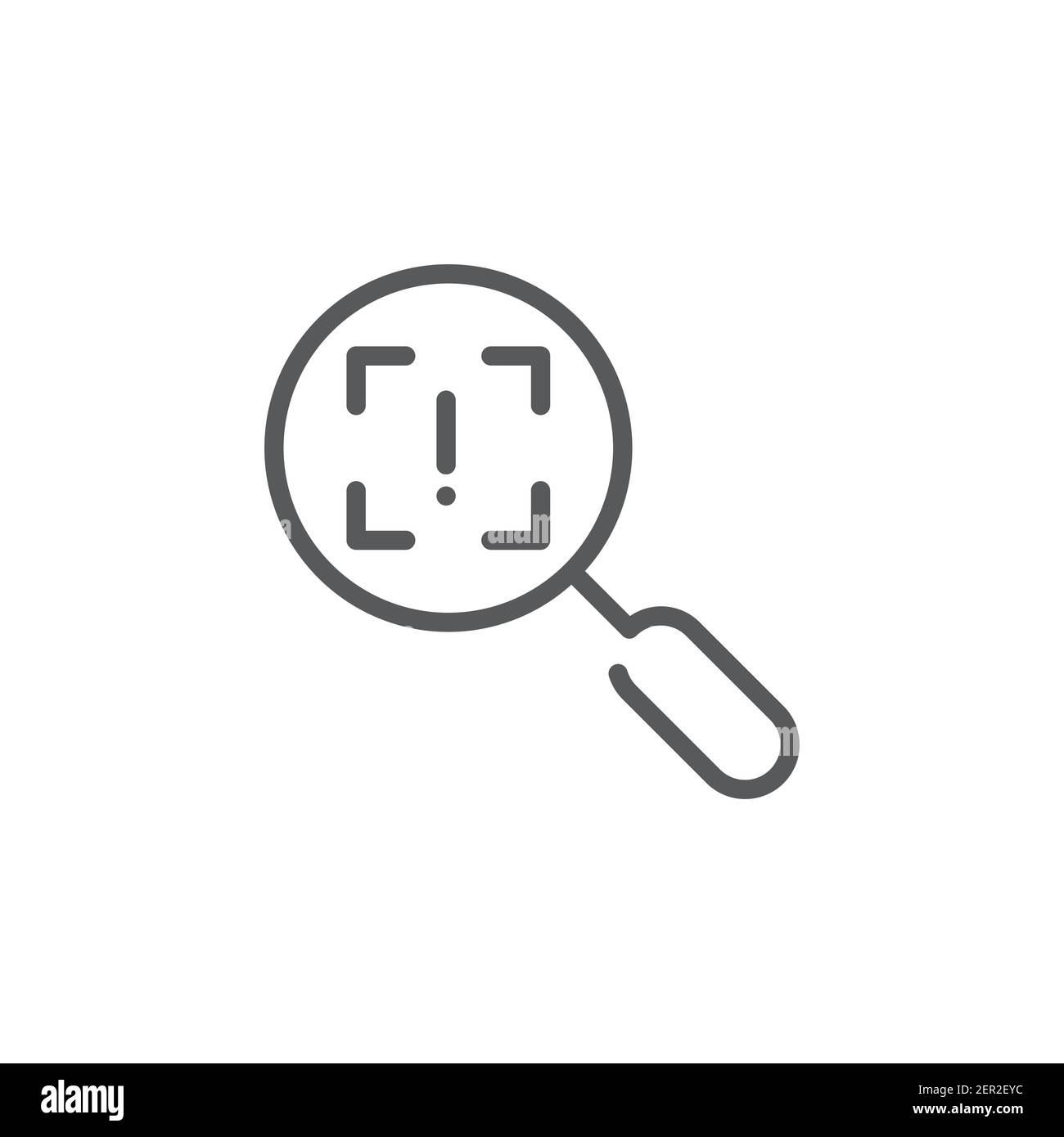 Risk Identification icon, color, line, outline vector sign, linear ...