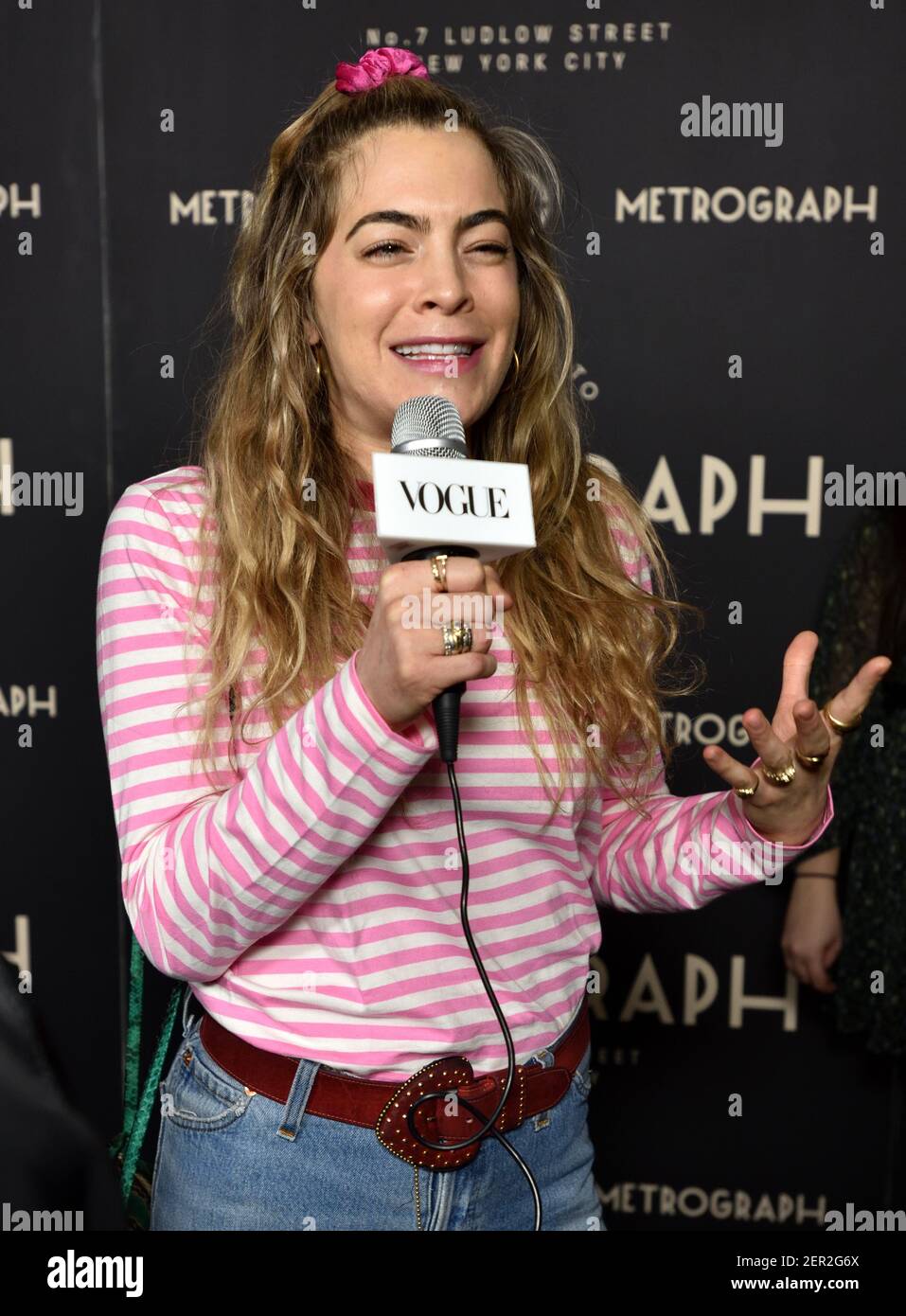 Actress/DJ Chelsea Leyland attends the Metrograph 2nd Anniversary Party ...