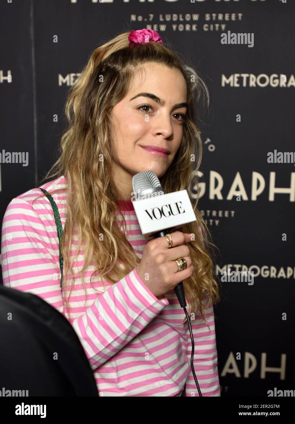 Actress/DJ Chelsea Leyland attends the Metrograph 2nd Anniversary Party ...