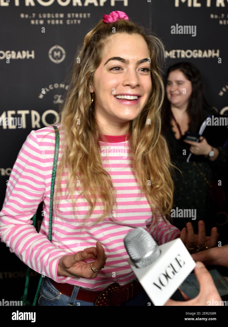 Actress/DJ Chelsea Leyland attends the Metrograph 2nd Anniversary Party ...