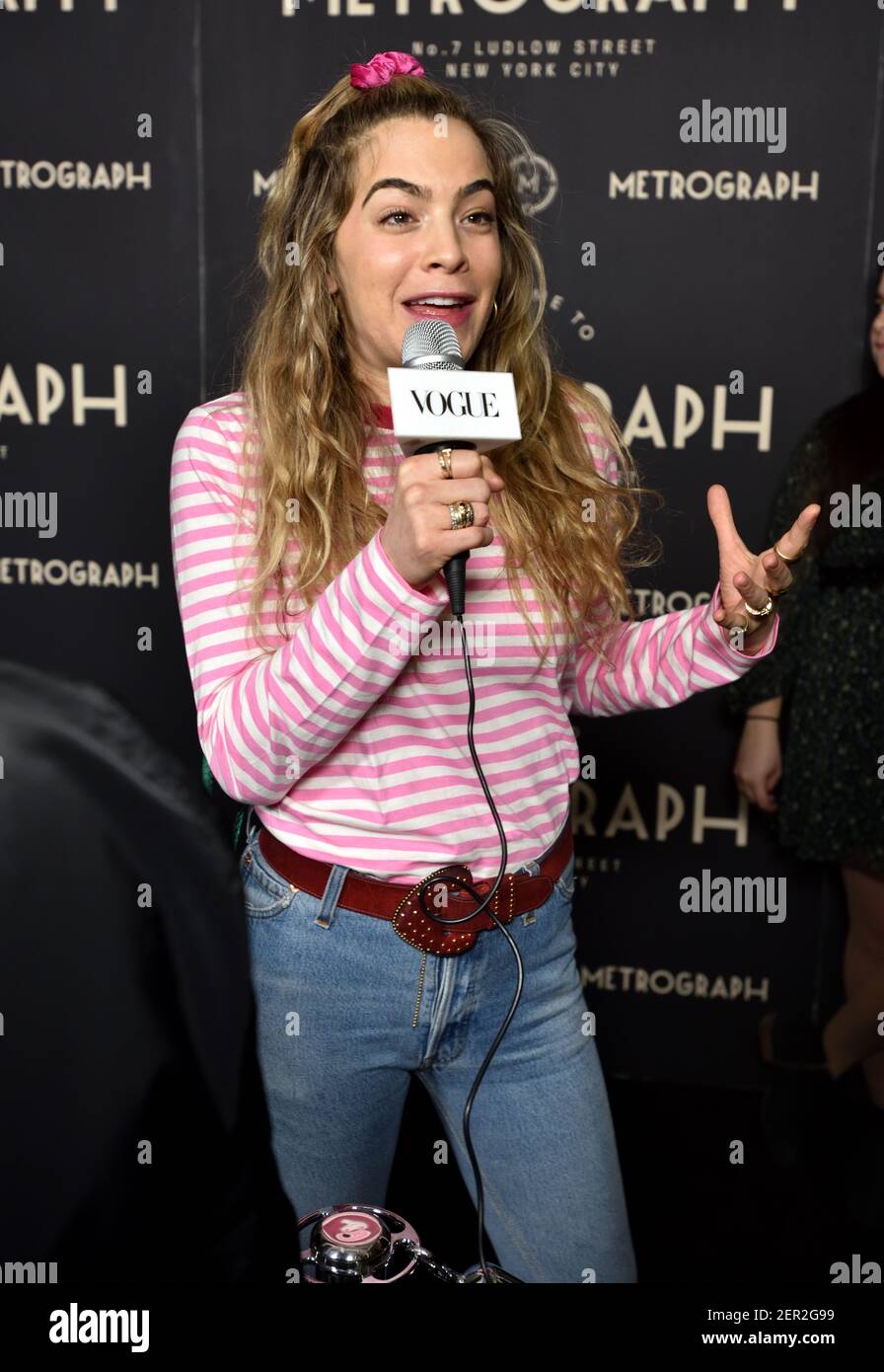 Actress/DJ Chelsea Leyland attends the Metrograph 2nd Anniversary Party ...