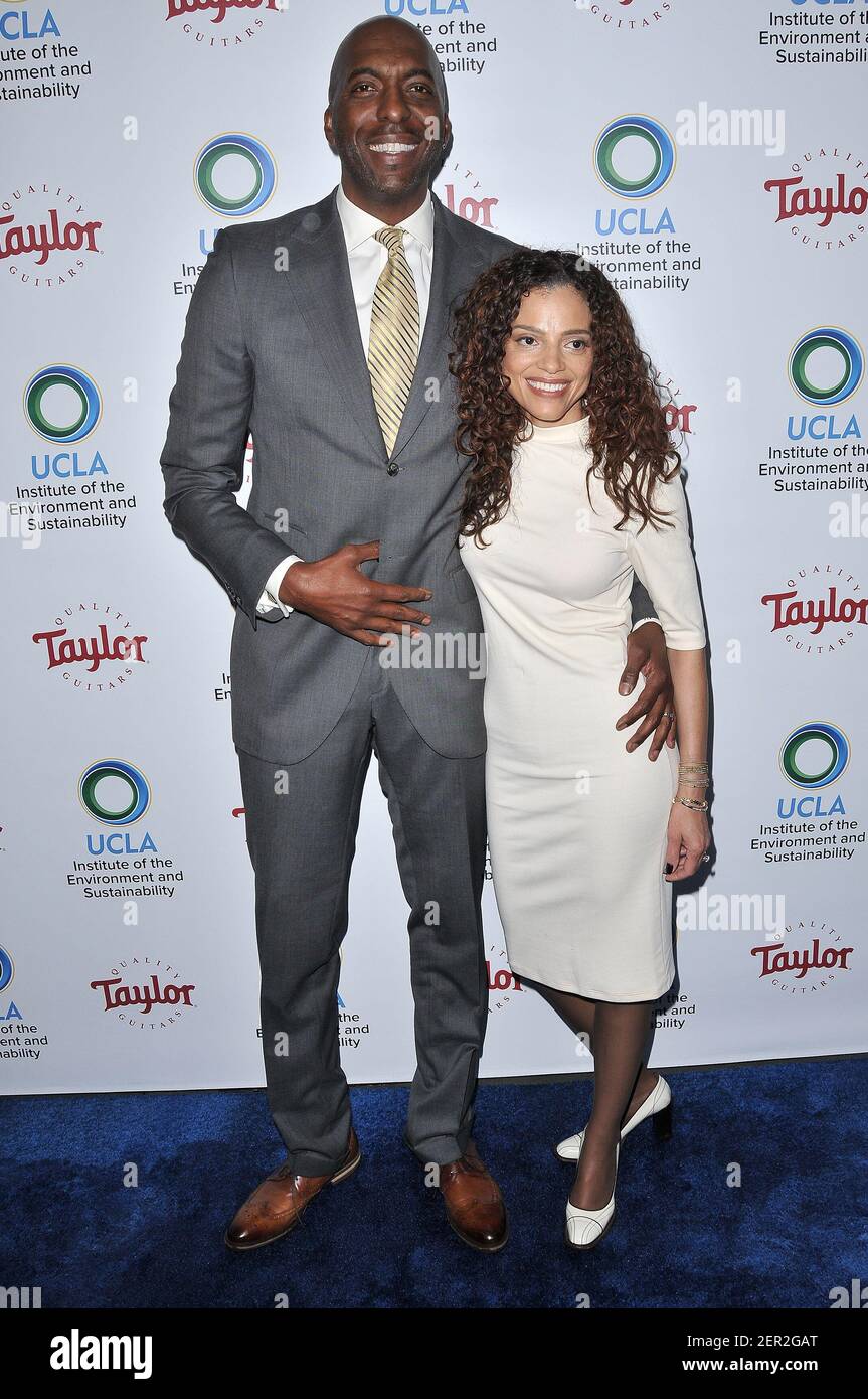 (L-R) John Salley and Natasha Duffy arrives at UCLA's 2018 Institute of ...