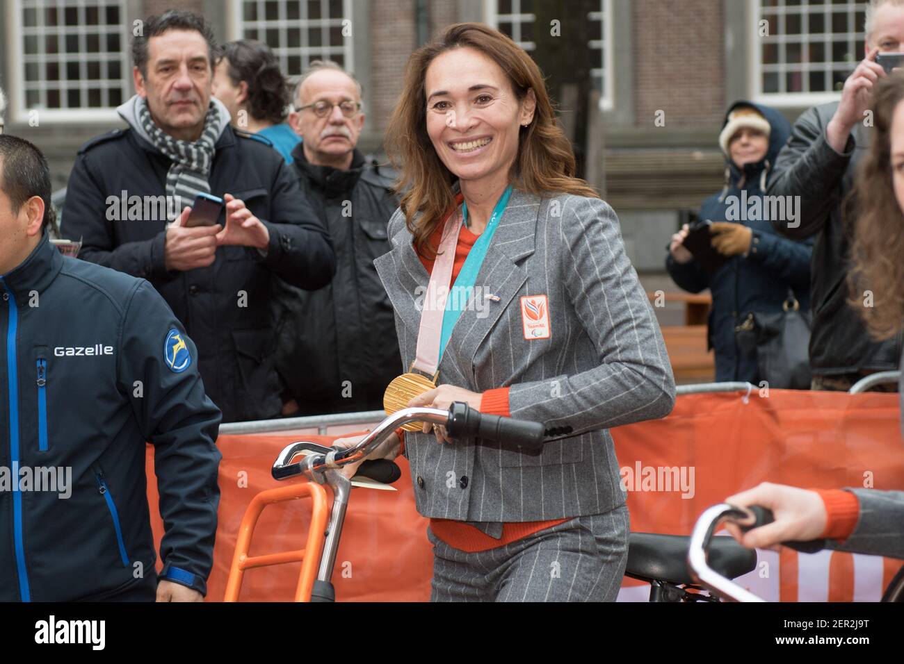 Bibian Mentel during the honoring of all Olympic and Paralympic medal ...