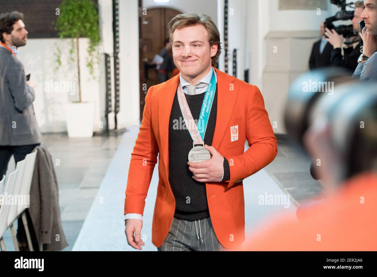 Chris Vos during the honoring of all Olympic and Paralympic medal ...