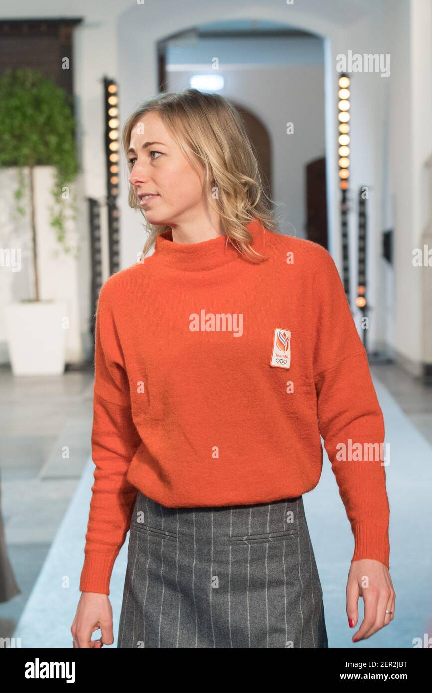 Annouk van der Weijden during the honoring of all Olympic and ...