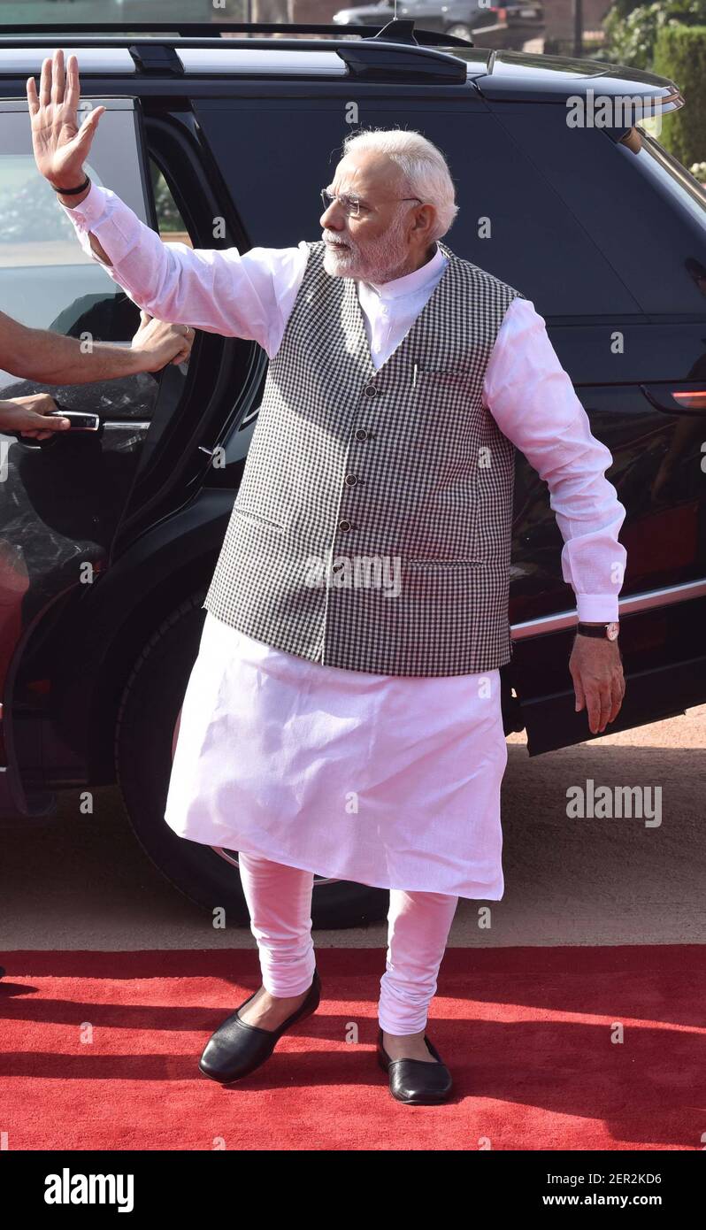 Prime Minister of India Narendra Modi during the Ceremonial Reception ...