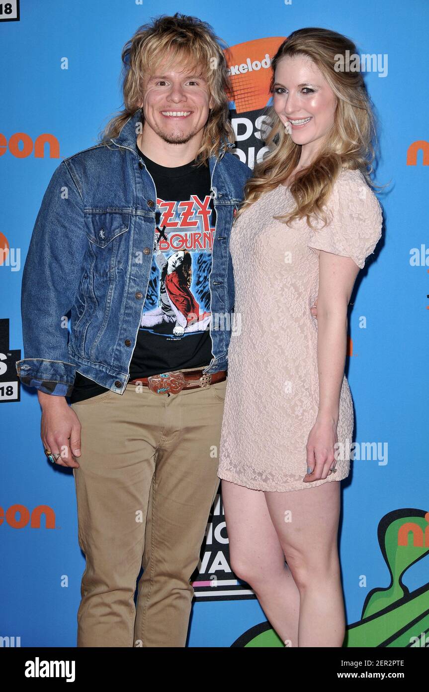 Tony Cavalero and Annie Cavalero walking on the red carpet during the ...