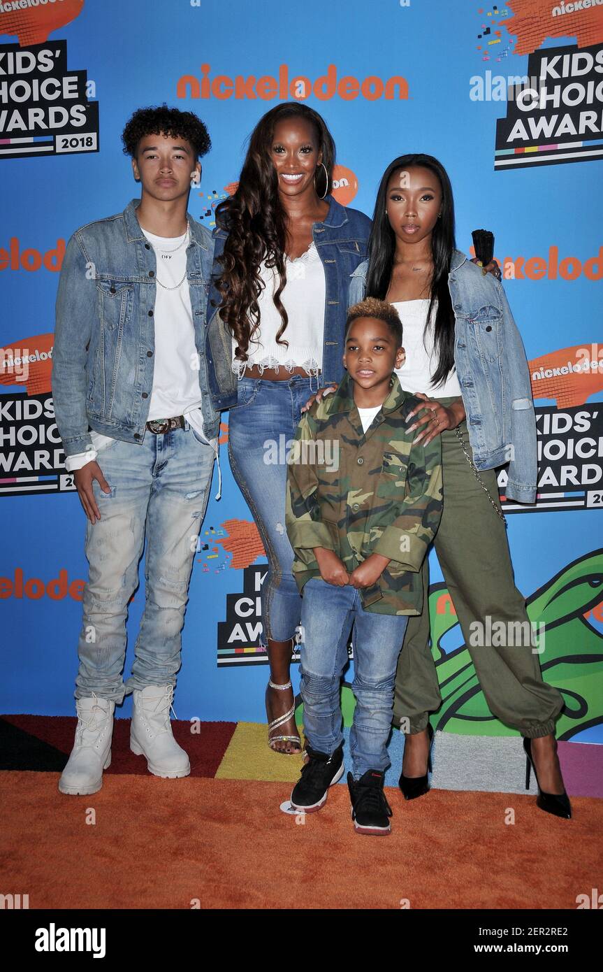 Beverly Peele, Cairo Peele, Trey Peele-Nygard, DJ Peele walking on the ...