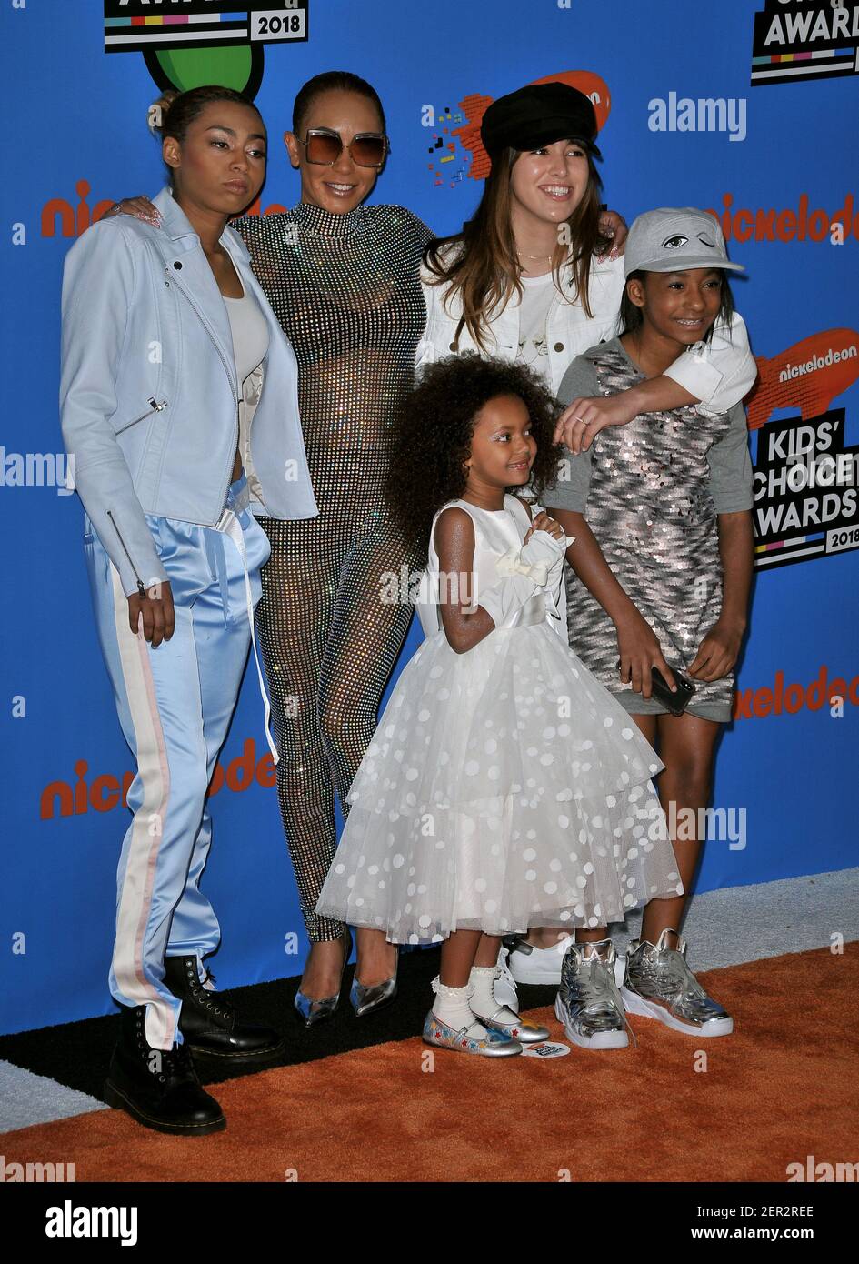 Mel B and her children walking on the red carpet during the 2018 ...