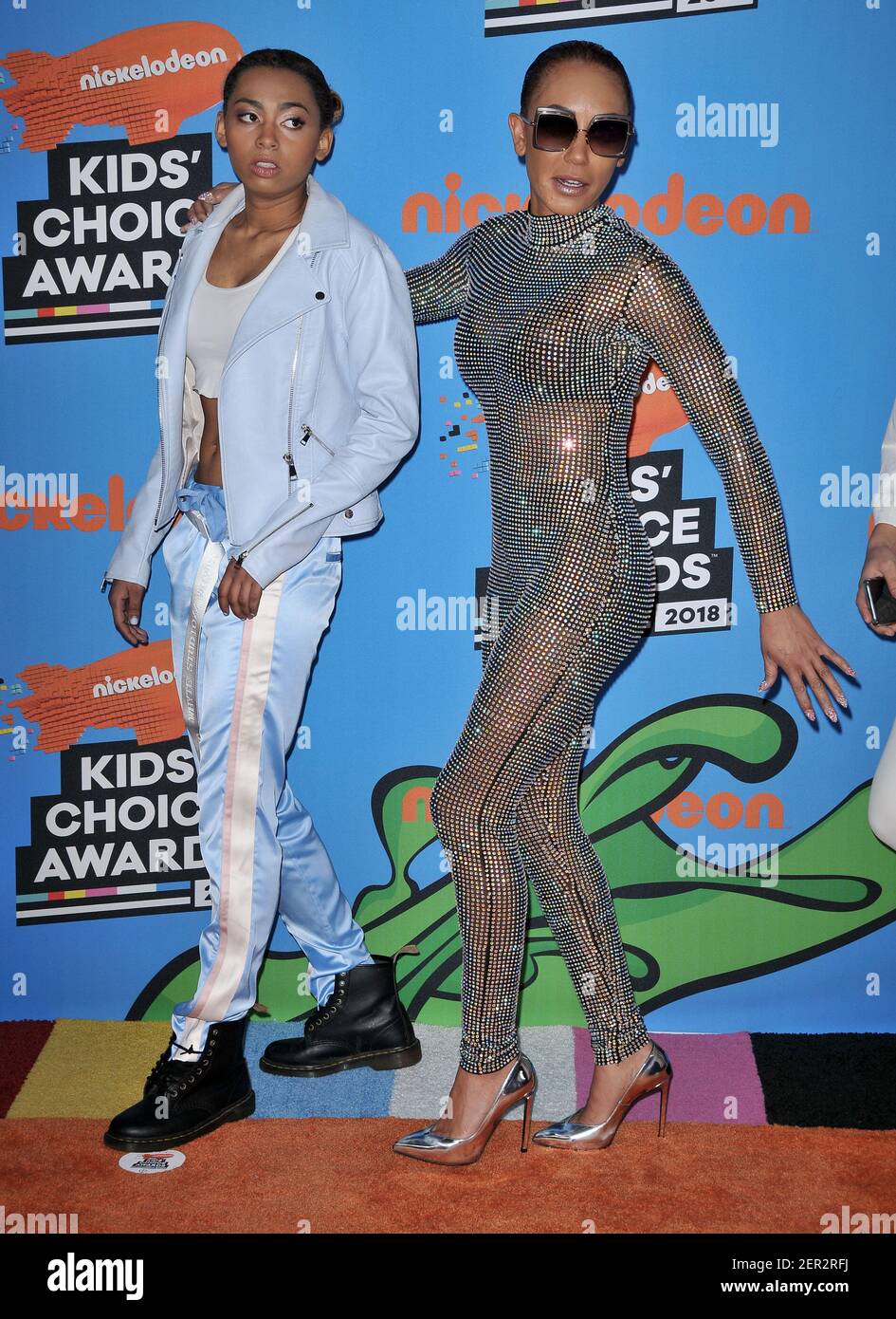 Mel B and her children walking on the red carpet during the 2018 ...