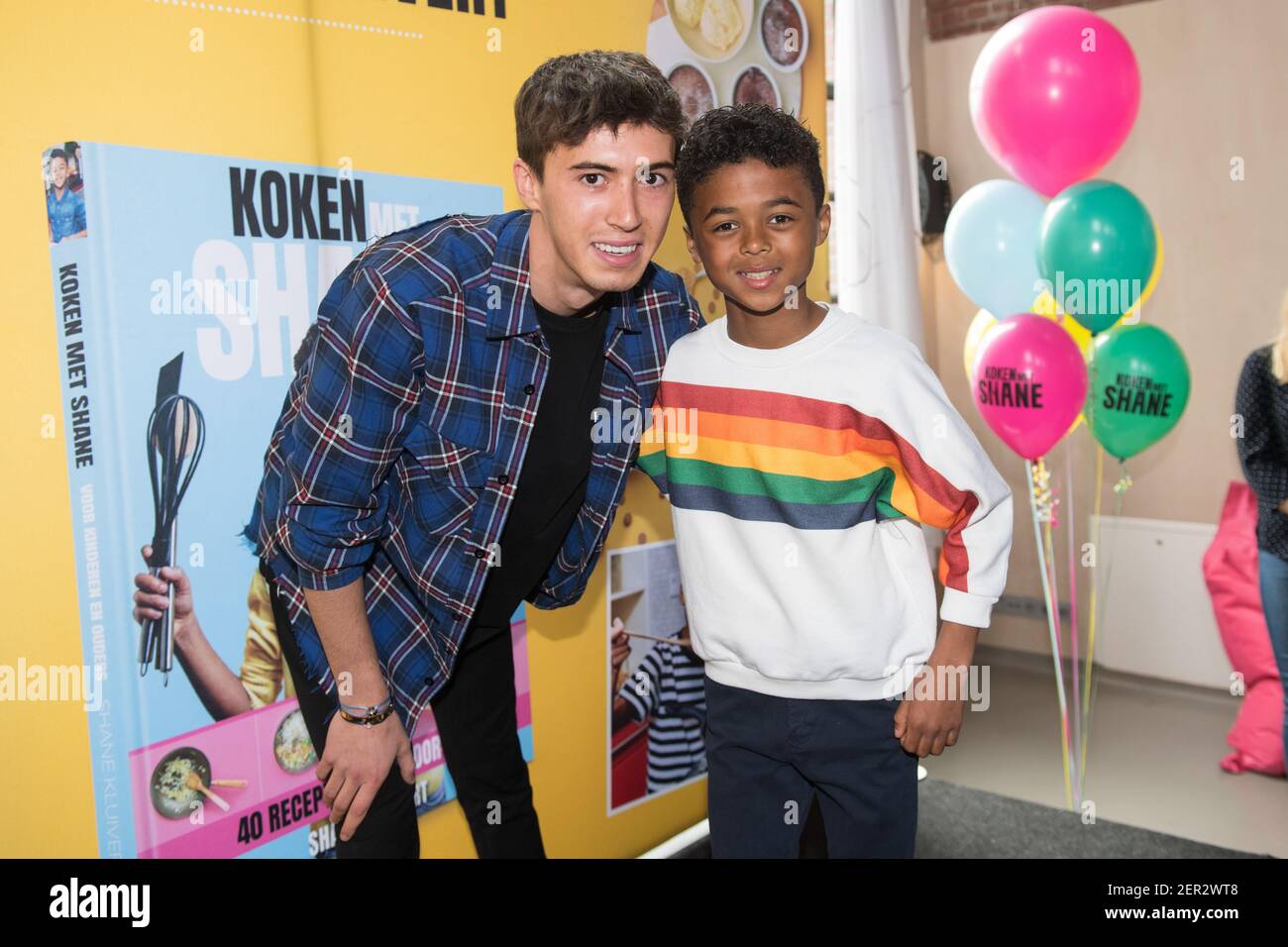 Shane Kluivert and half brother Nino Wilkes during Shane Kluivert’s ...