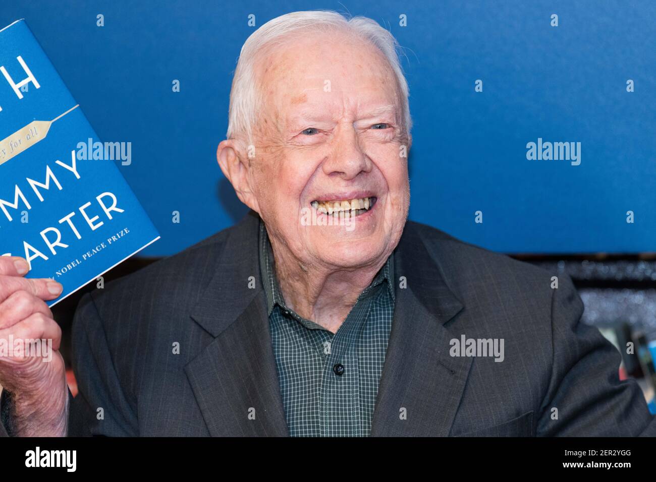 Former President Jimmy Carter at a book signing for his new book "Faith ...