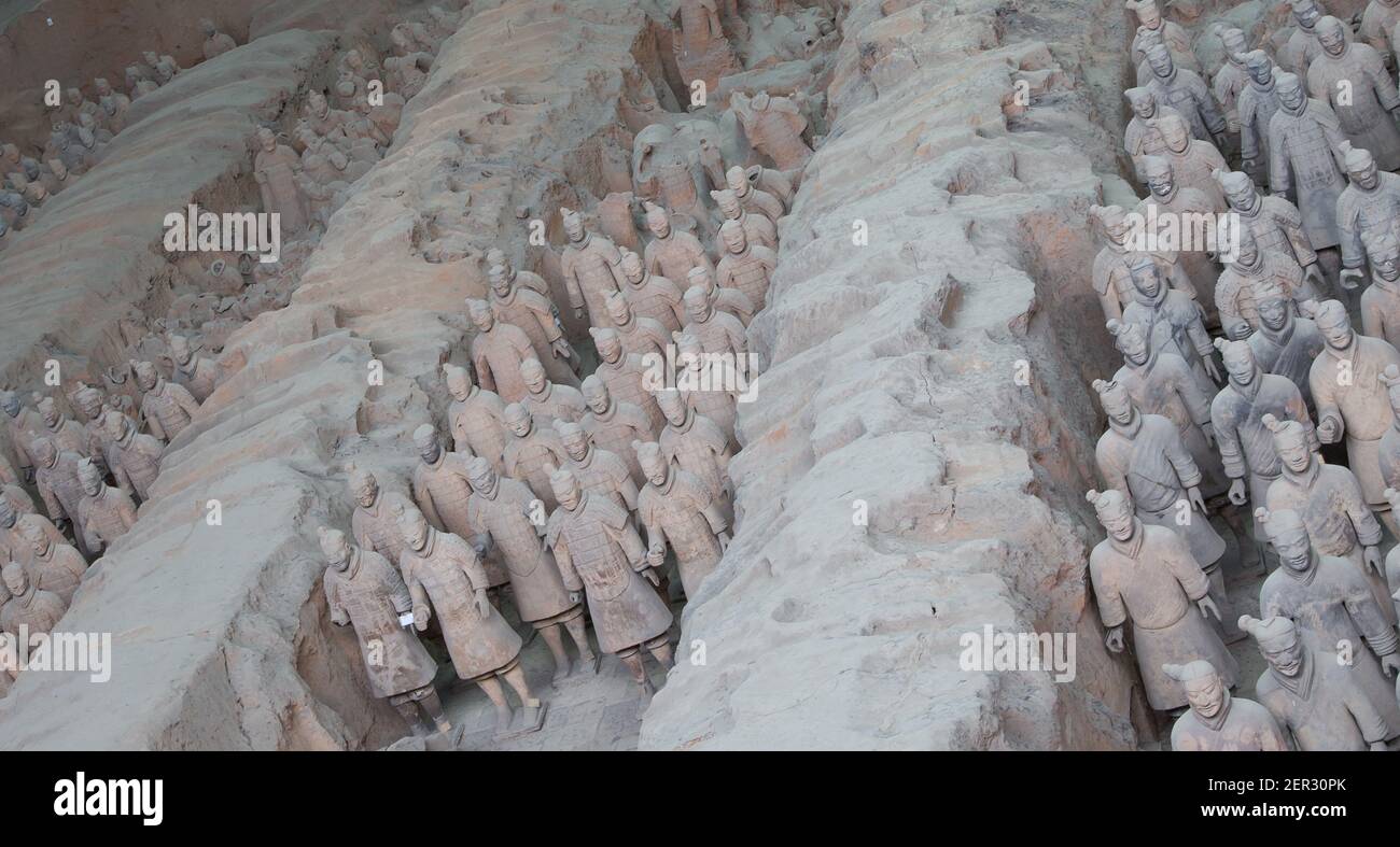 Qin dynasty Terracotta Army, Xian (Sian), China Stock Photo - Alamy