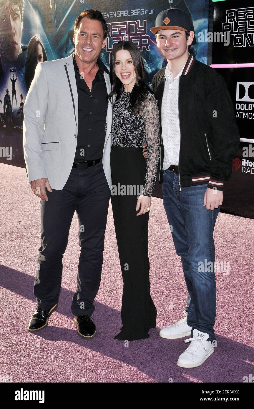 Mark Steines and Family arrives at the "Ready Player One" Los Angeles ...