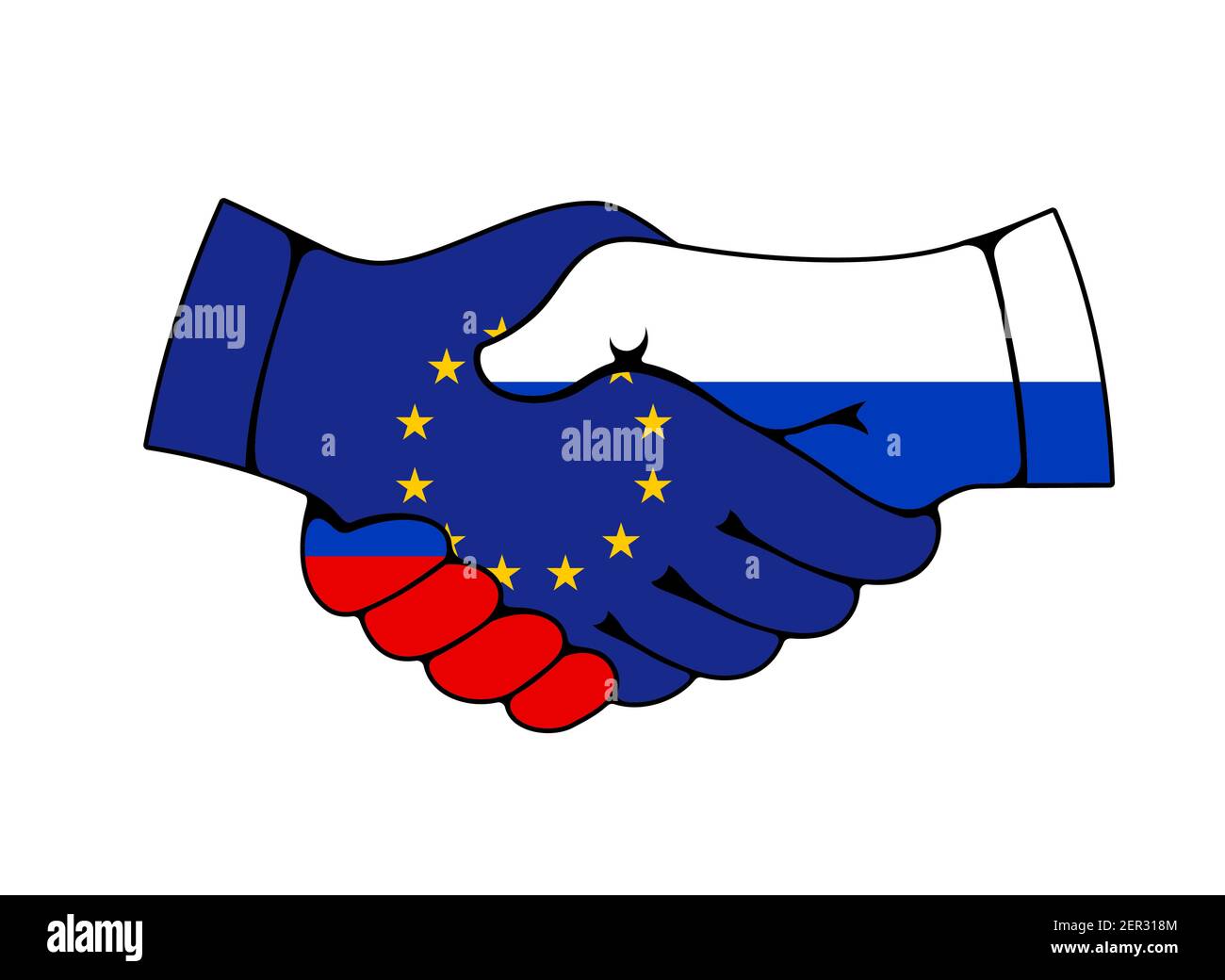 Europe business meeting hands Stock Vector Images - Alamy