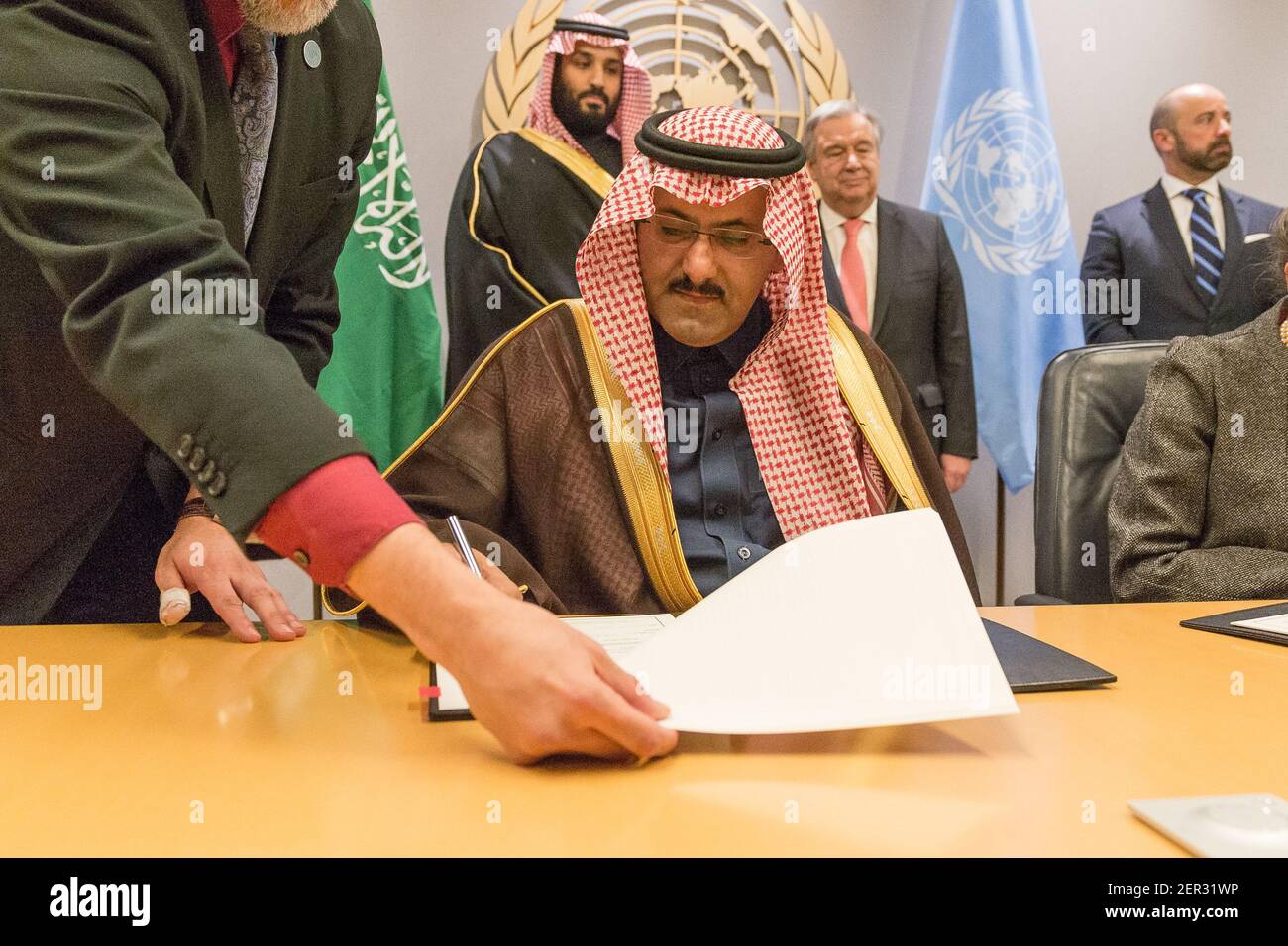 Saudia Arabian Ambassador to Yemen Mohamed al-Jaber is seen at the ...