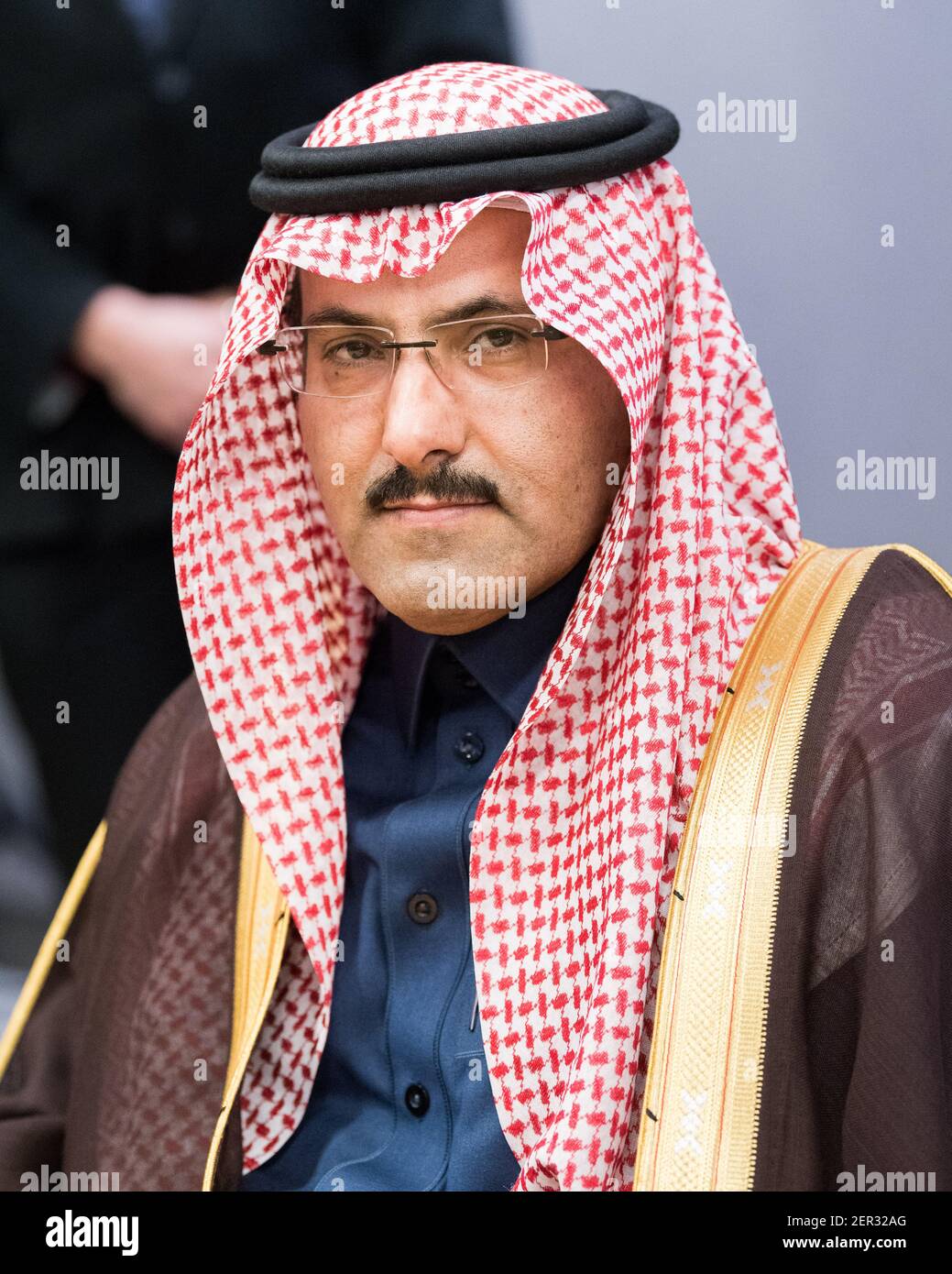 Saudi Arabia’s ambassador to Yemen, Mohamed al-Jaber, at the signing of ...