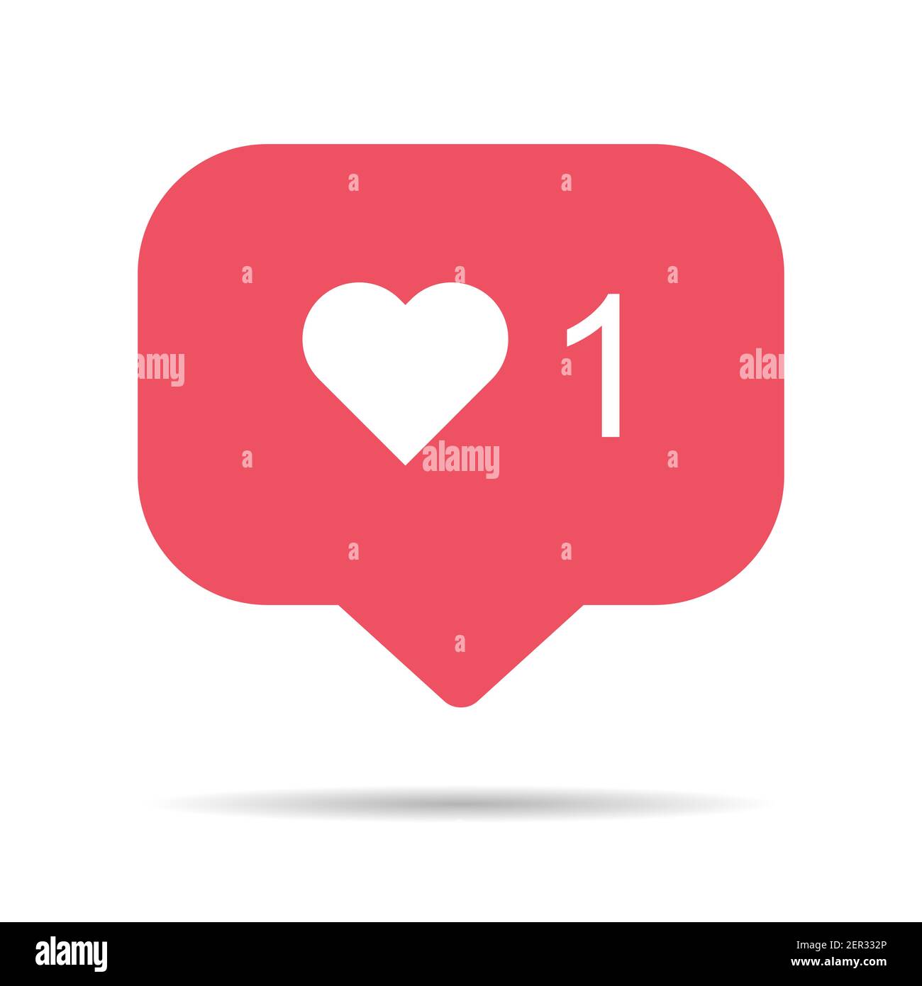 Follower notification symbol for application instagram. Web app button ...