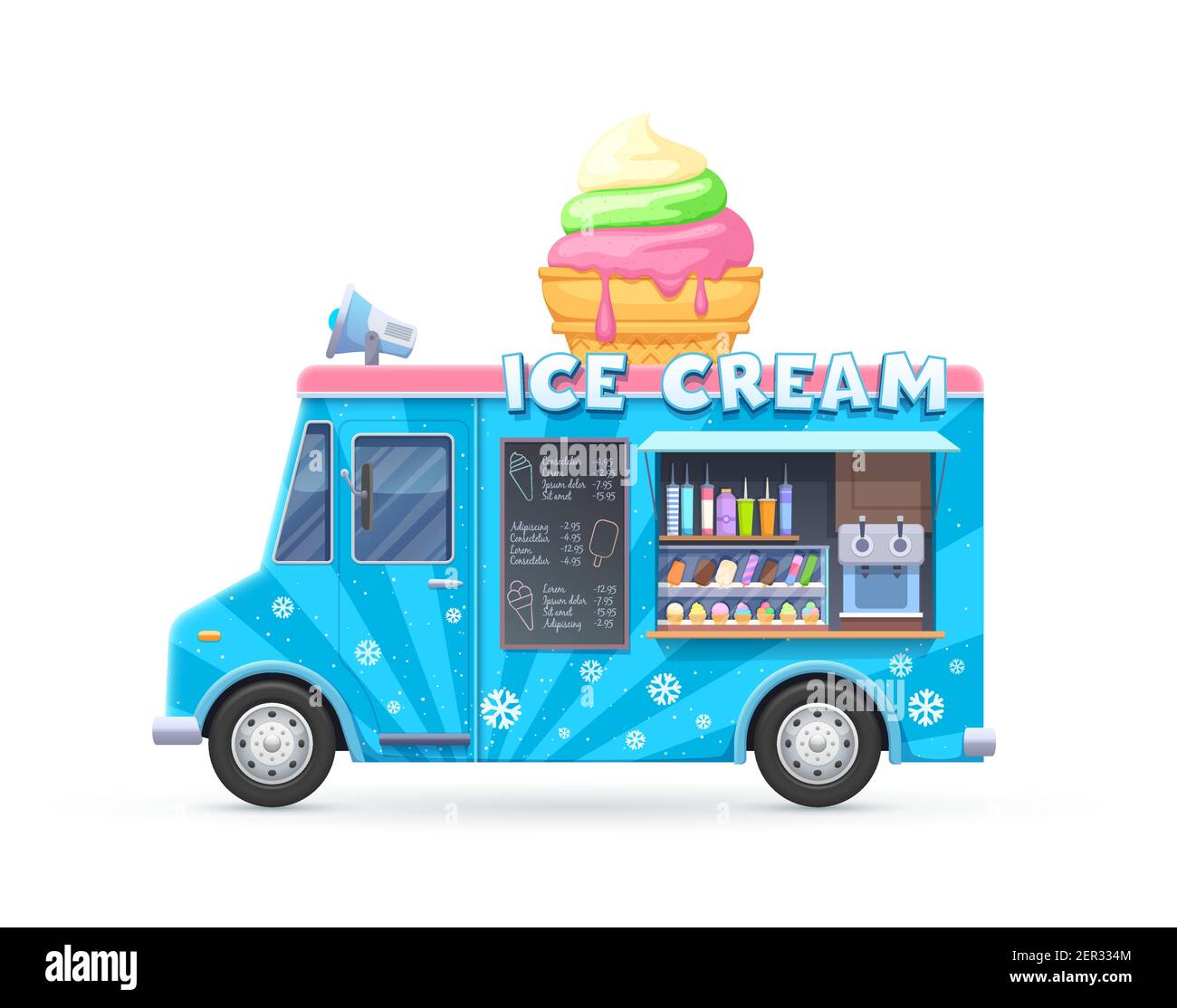 Ice cre vector vectors hi-res stock photography and images - Alamy