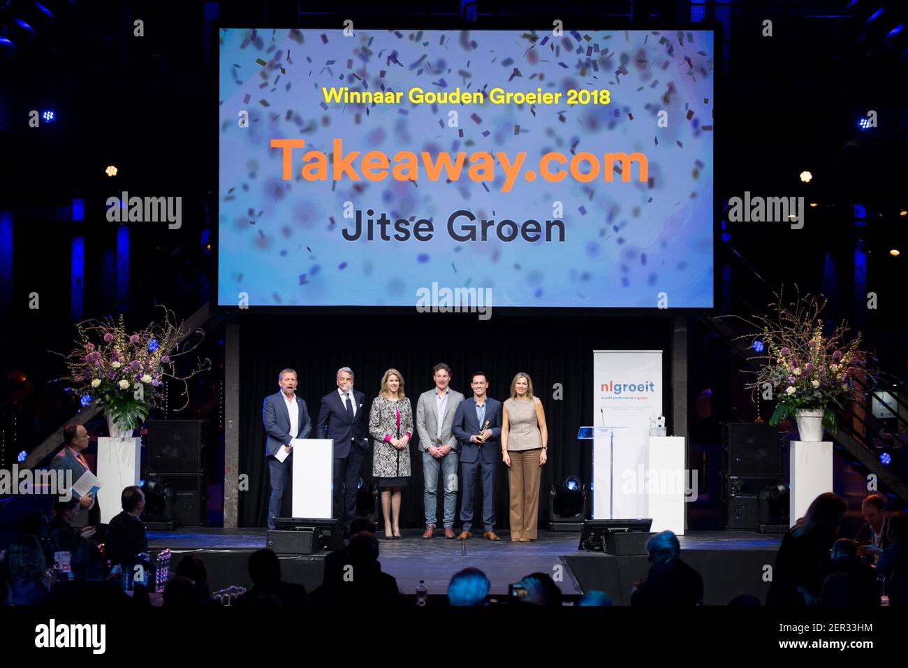 Queen Maxima of the Netherlands is present at the third 'jaarevenement ...