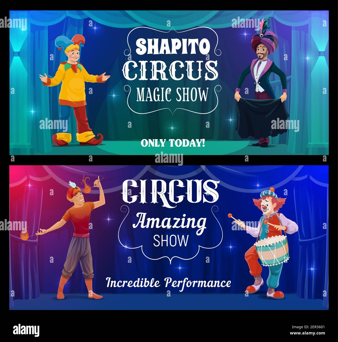 Circus Acts Cartoon
