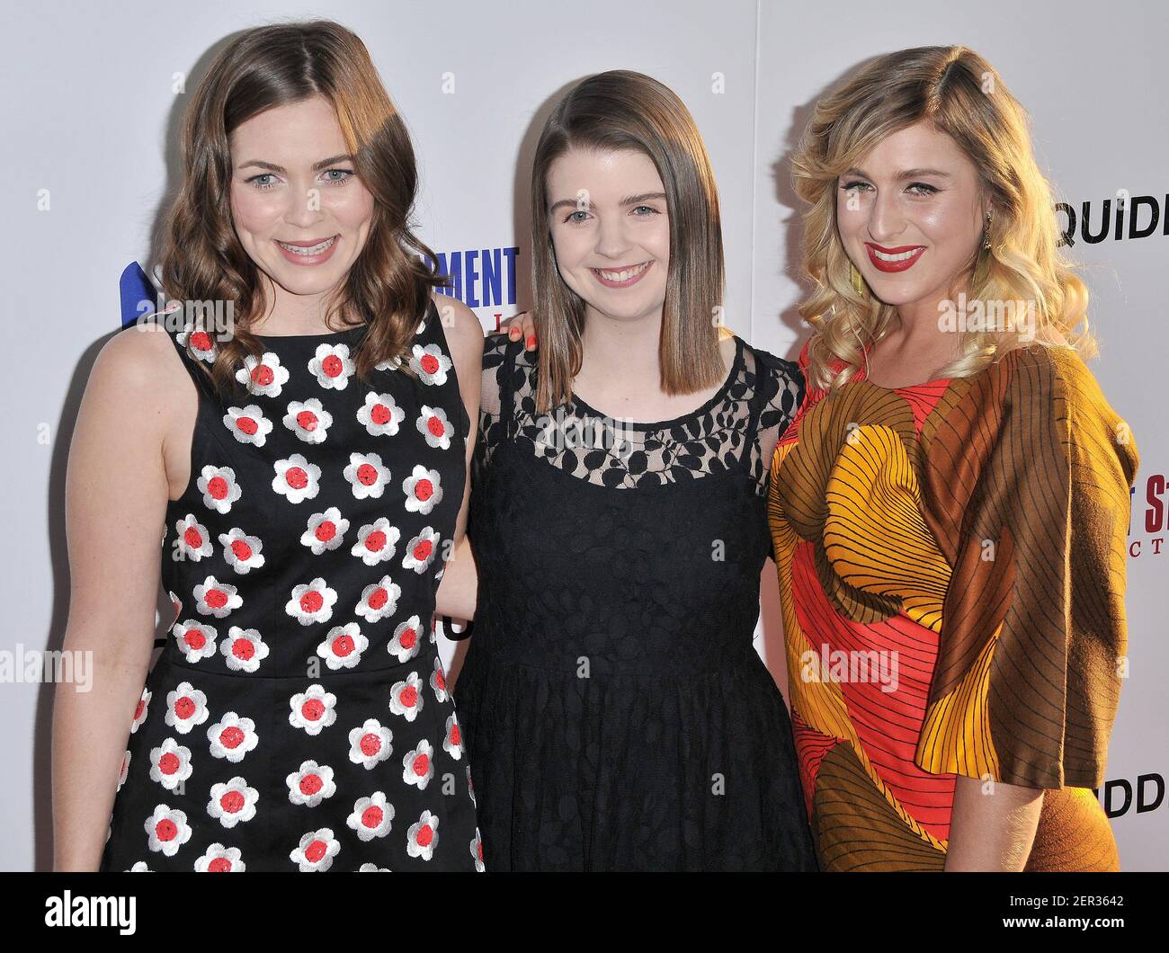 (L-R) Kate Henoch, Gillian Gordon, and Lexie Roth arrives at the ...