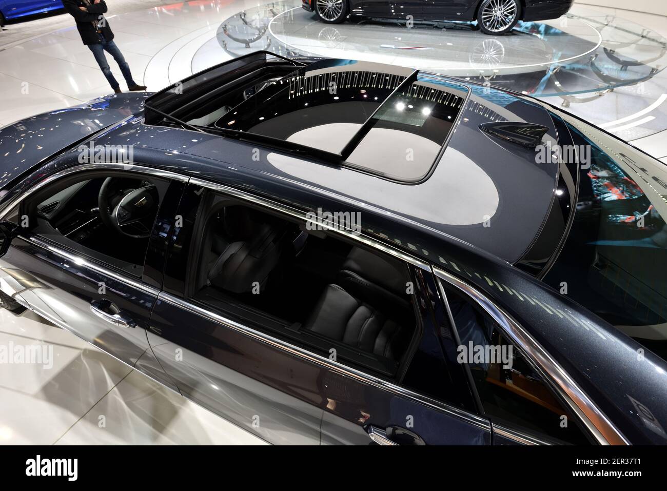 2019 Cadillac CT6 V Sport on display at the New York International Auto ...