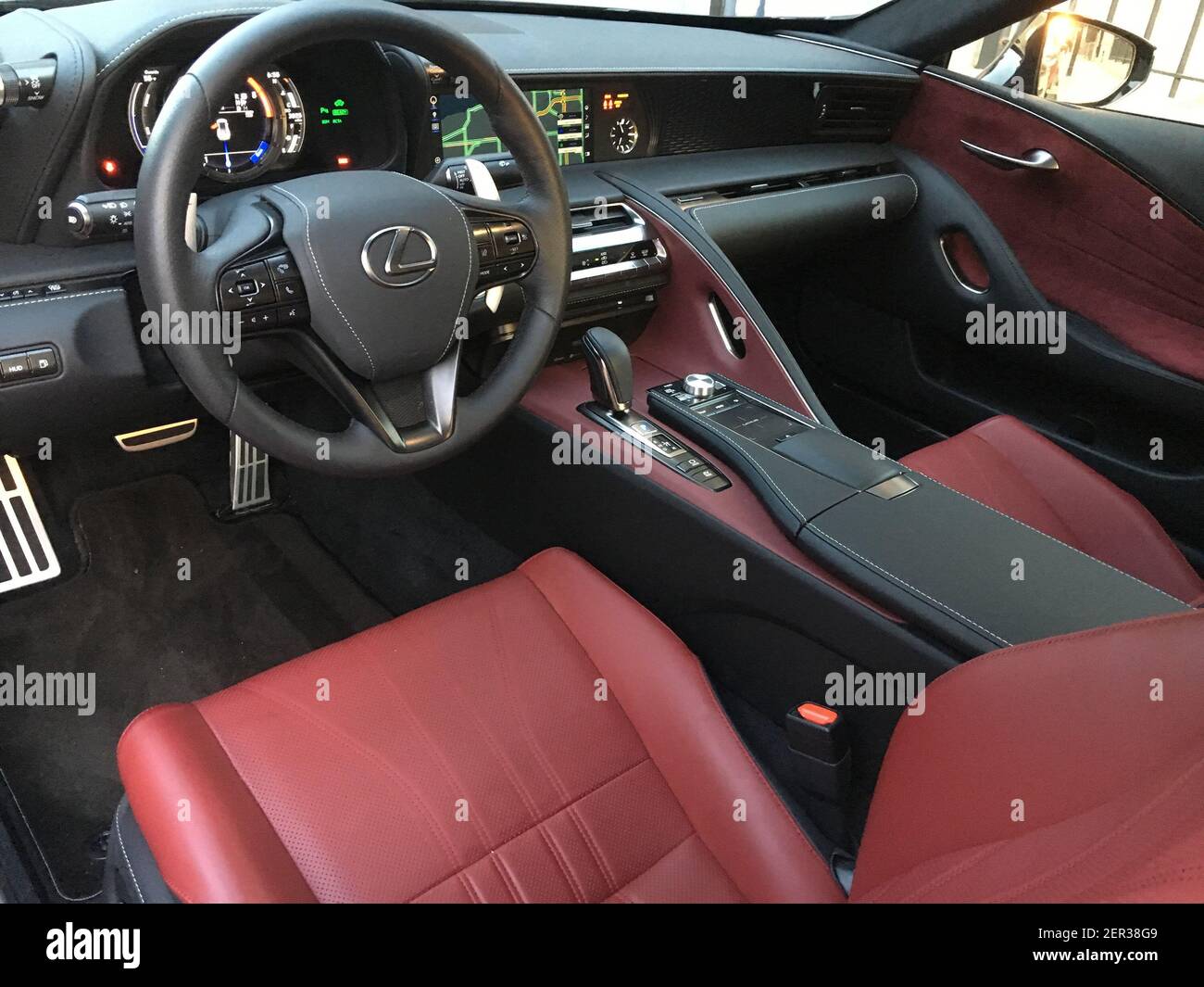 The 2018 Lexus LC500h is powered by a 354-horsepower 3.5-liter, V-6 ...