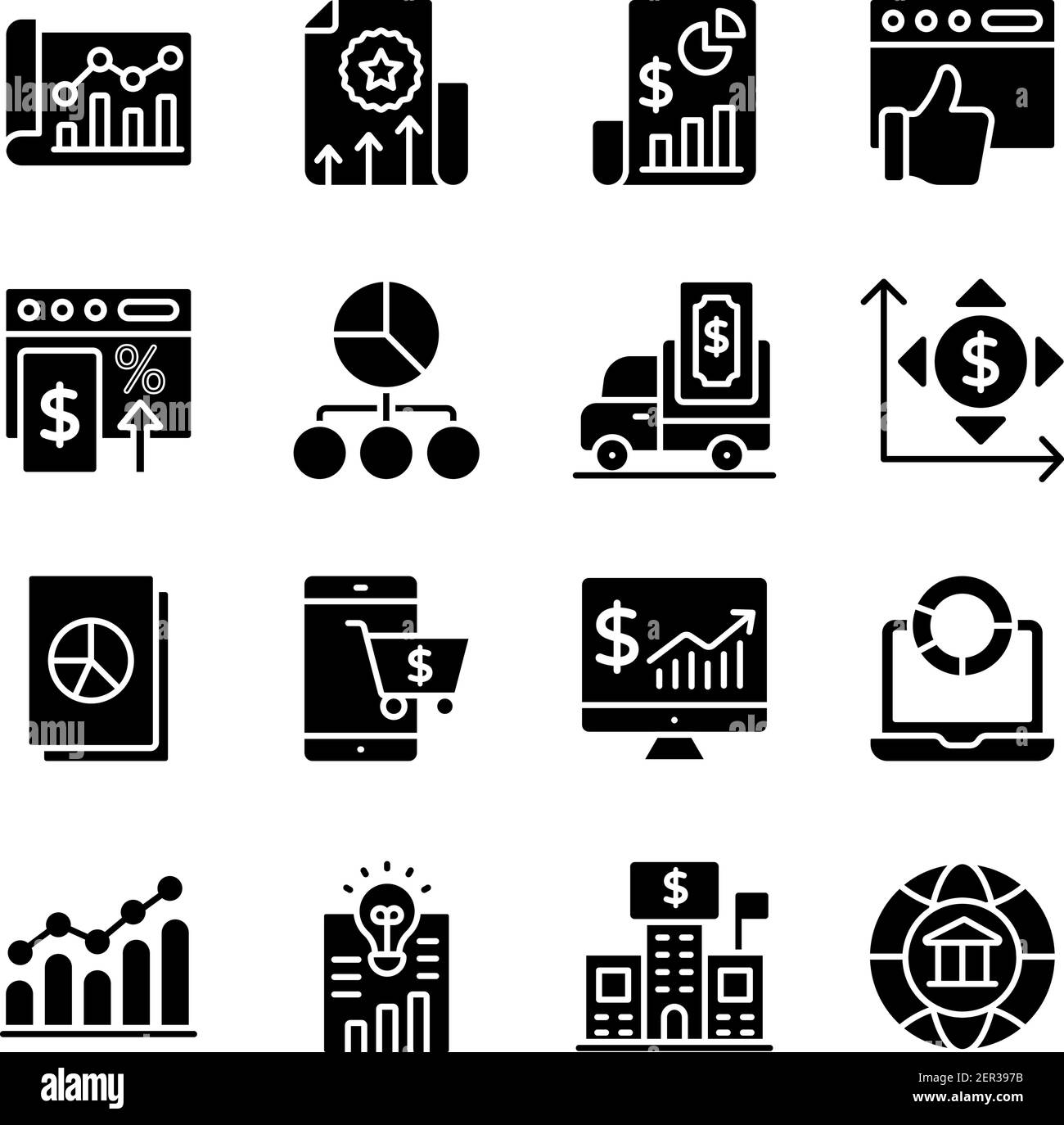 Financial graph on mobile Black and White Stock Photos & Images - Alamy