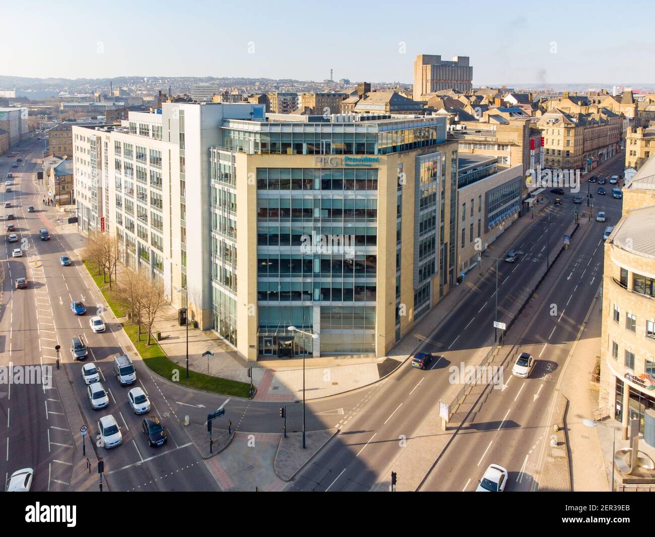 Bradford City Centre Aerial High Resolution Stock Photography and ...