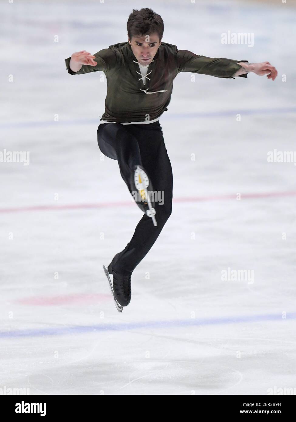 THE HAGUE, NETHERLANDS - FEBRUARY 28: Basar Oktar of Turkey competes in ...