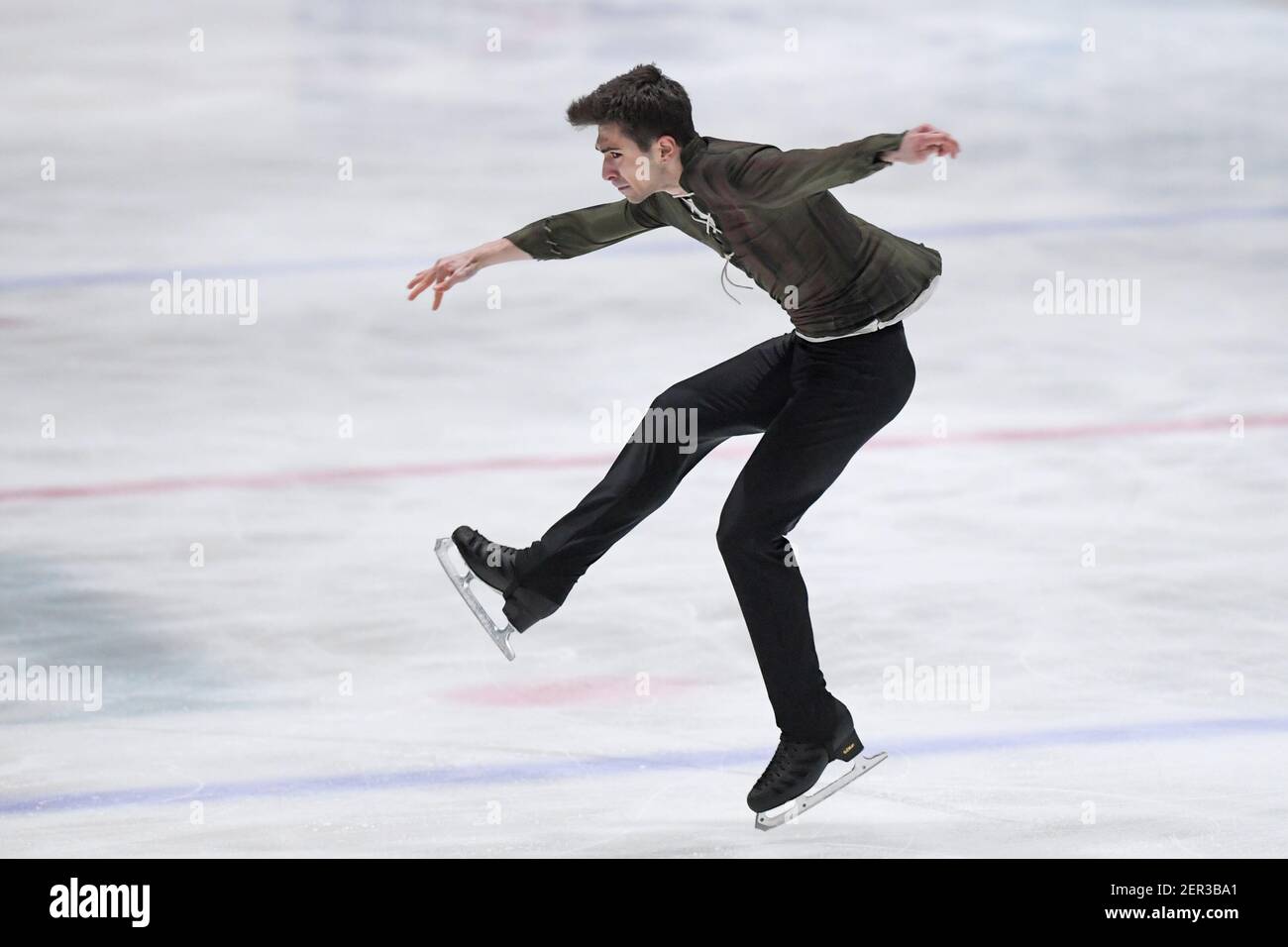 THE HAGUE, NETHERLANDS - FEBRUARY 28: Basar Oktar of Turkey competes in ...