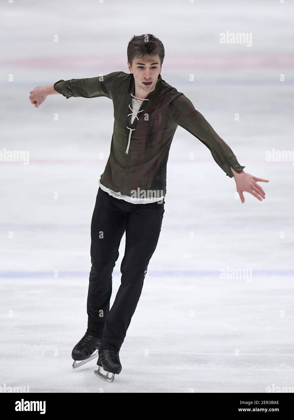 THE HAGUE, NETHERLANDS - FEBRUARY 28: Basar Oktar of Turkey competes in ...
