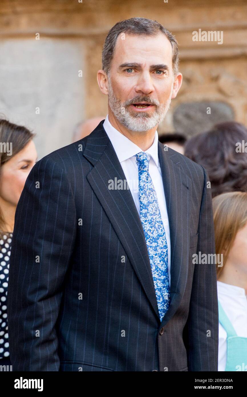 King Felipe VI during the Easter Mass at Cathedral of Palma de Mallorca ...