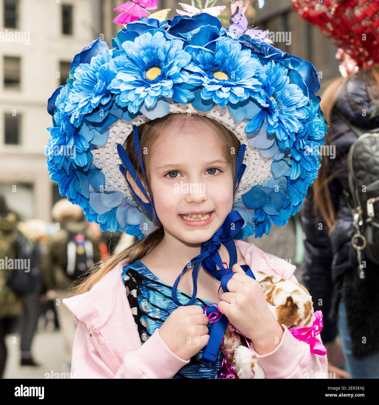 Easter Bonnet parade on Fifth Avenue in midtown Manhattan in New York ...
