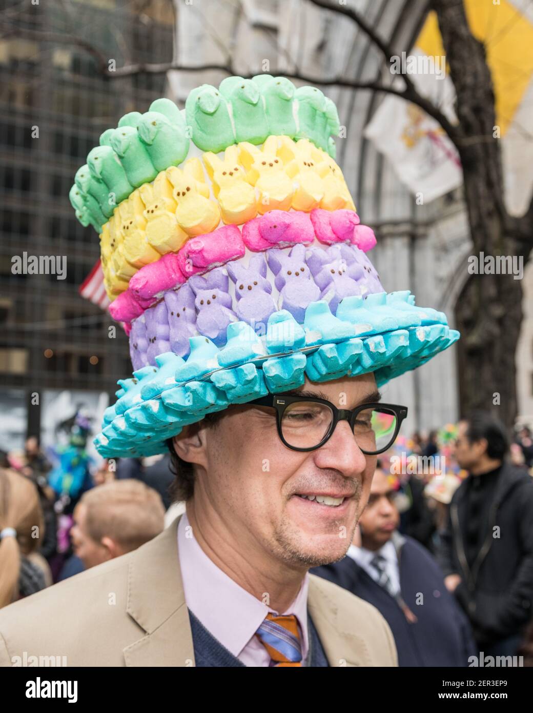 Easter Bonnet parade on Fifth Avenue in midtown Manhattan in New York ...