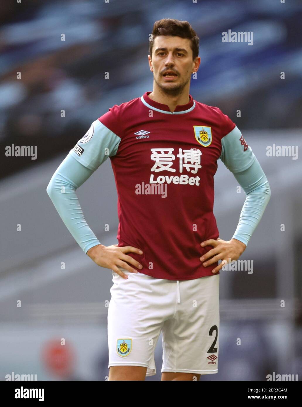 Burnley's Matthew Lowton during the Premier League match at the ...