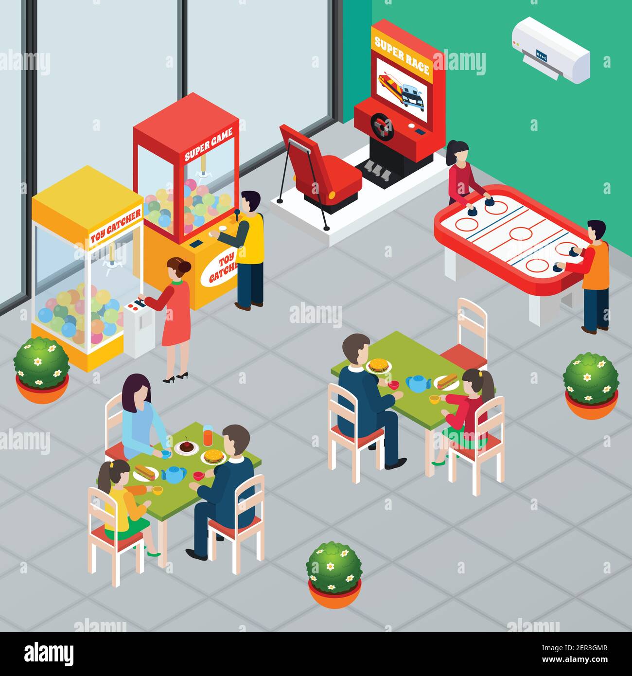 Children playing machines hi-res stock photography and images - Alamy