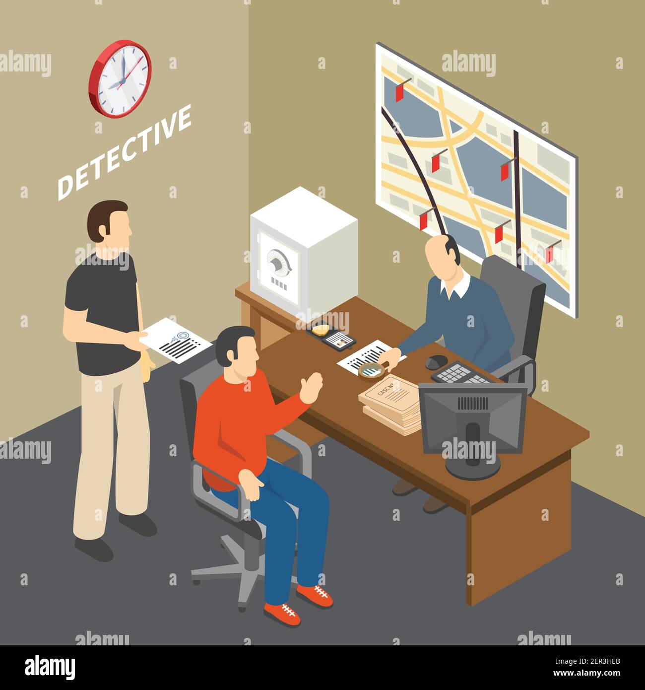 Police interview witness Stock Vector Images - Alamy