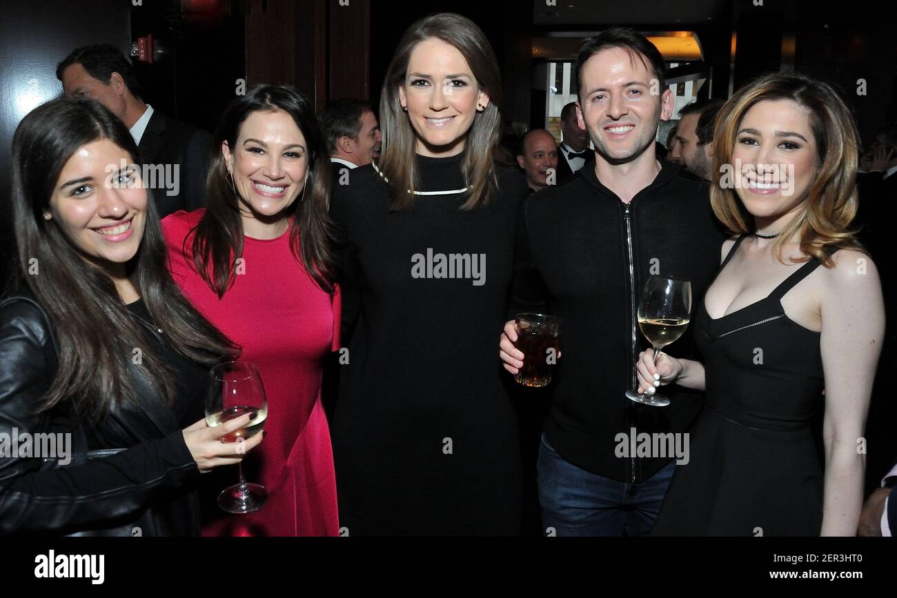 Erica Levy Rivera (2L), Fox News contributor Jessica Tarlov (3L) and ...