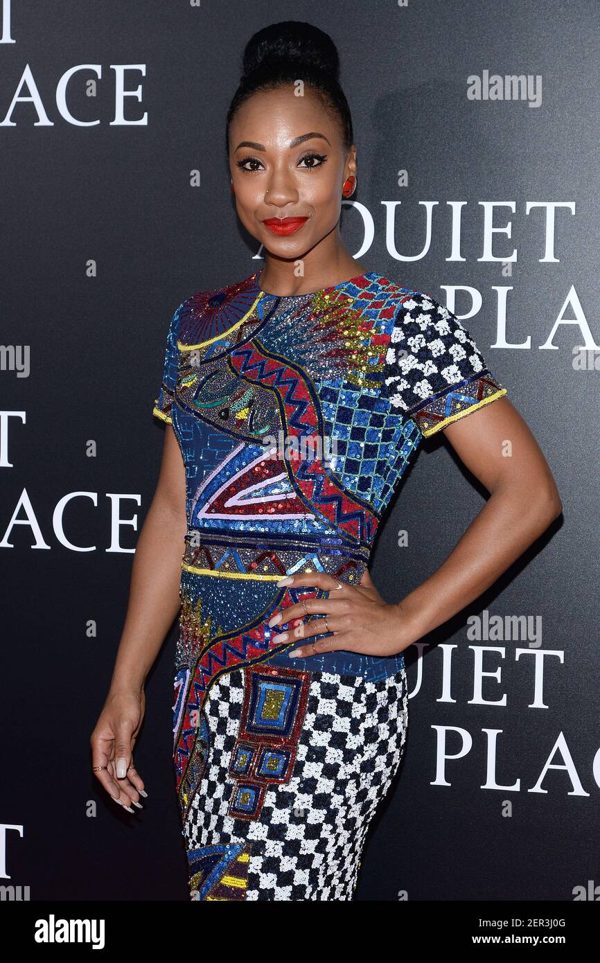 Tiffany Daniels attends "A Quiet Place" New York Premiere at the AMC ...