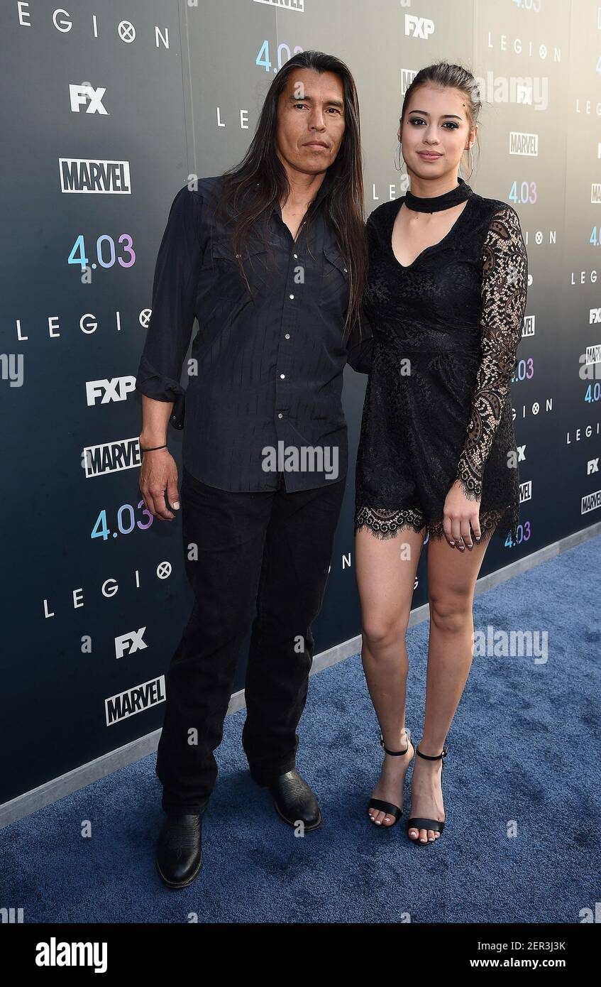LOS ANGELES, CA - APRIL 2: David Midthunder and Amber Midthunder attend ...